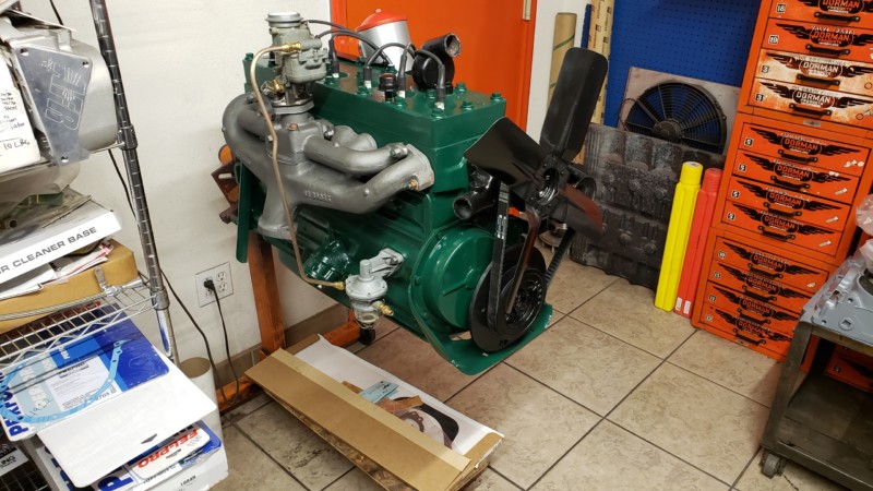 1945 International Truck KB5 Green Diamond Flathead Engine Machining ...