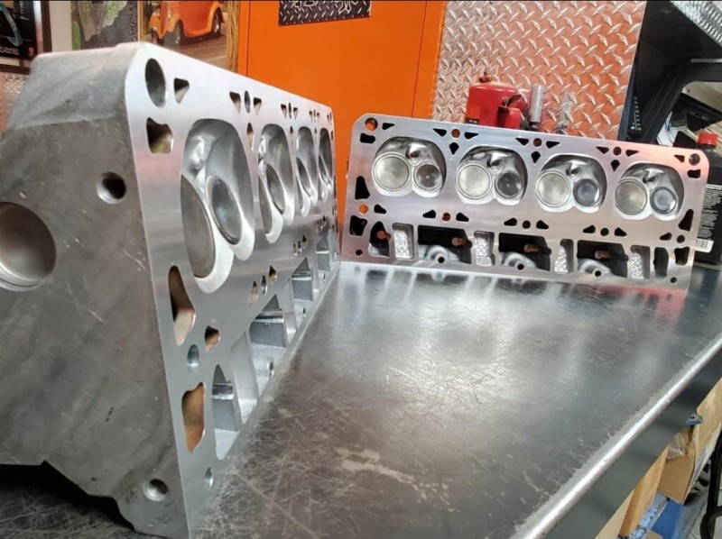 Chevrolet LS Aluminum Cylinder Heads Surface Machining - Motor Mission ...