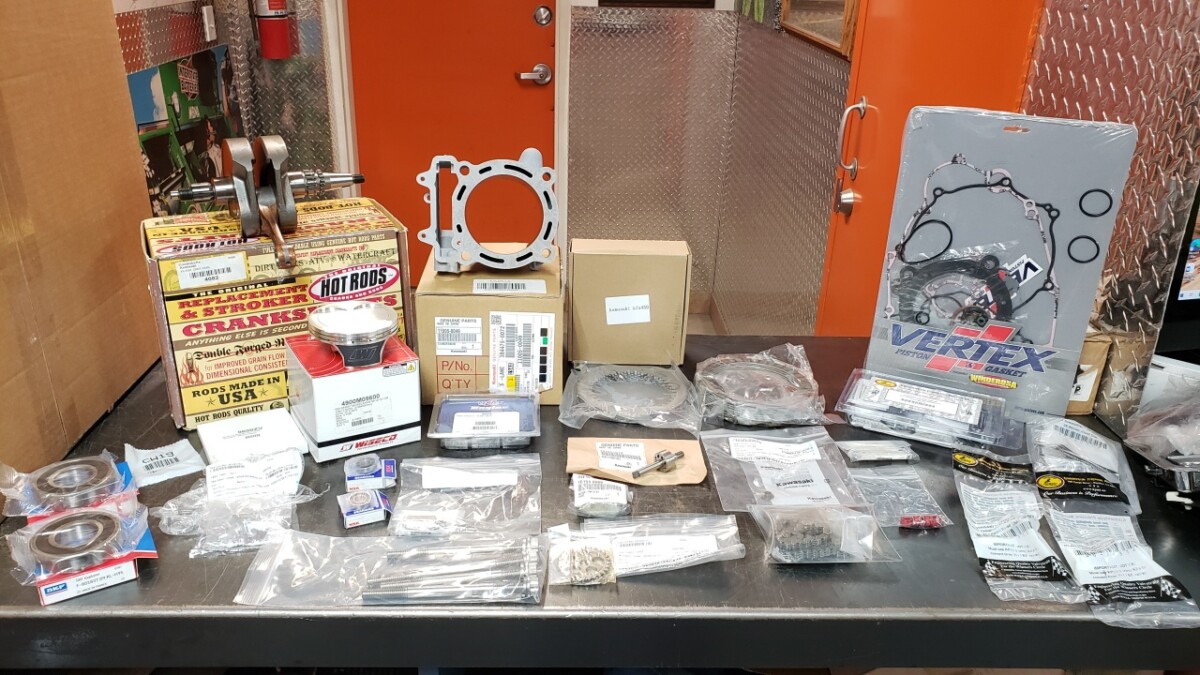 2007 Kawasaki KX450 Motorcycle Engine Parts Kit For Engine Rebuilding ...
