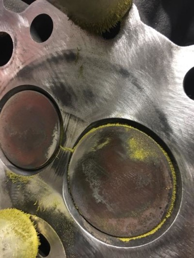 GM 6.5 Liter Diesel Cylinder Heads Cracked During Magnaflux Crack ...
